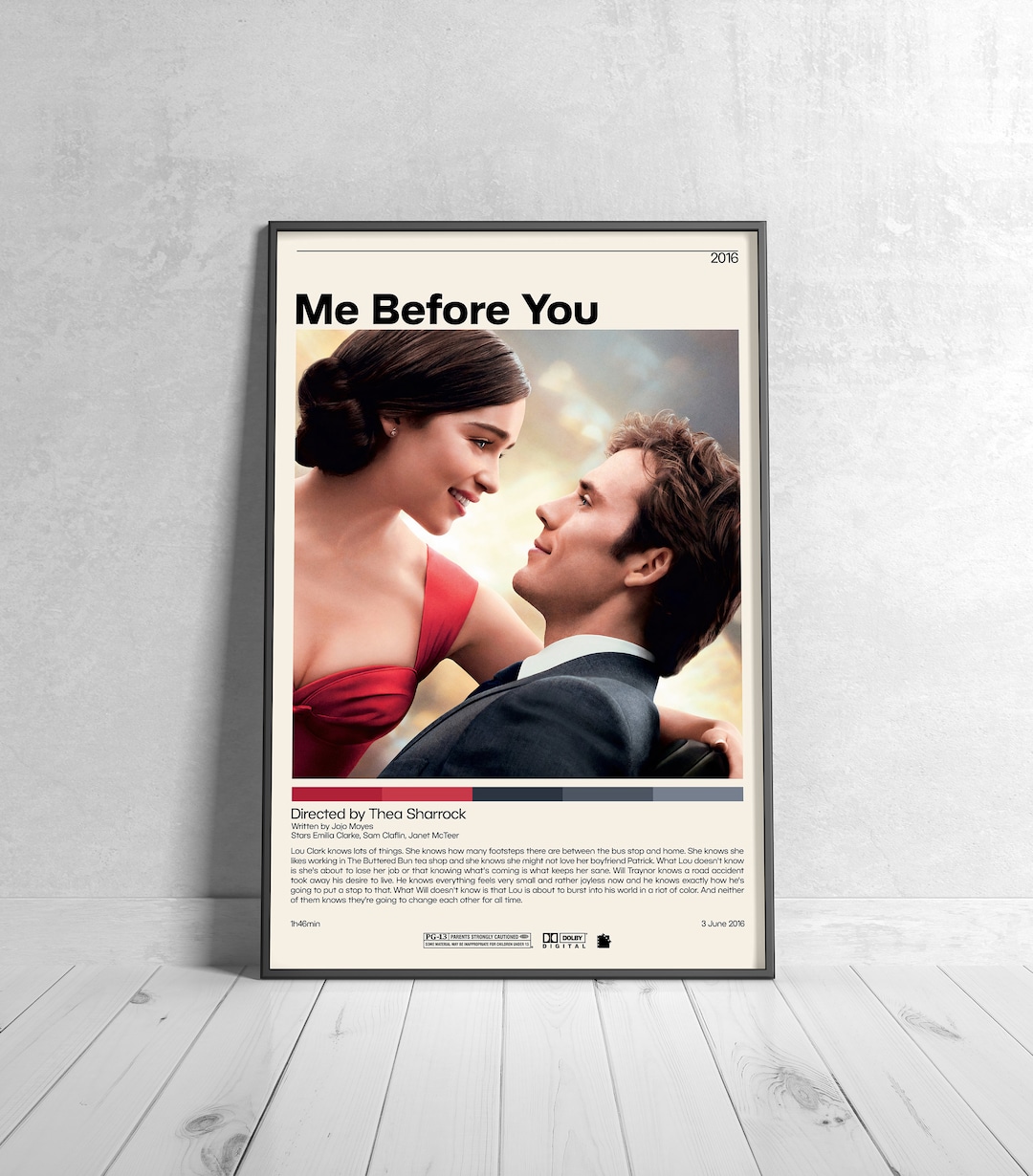 Me Before You Movie Poster | Thea Sharrock, Minimalist Movie Poster ...