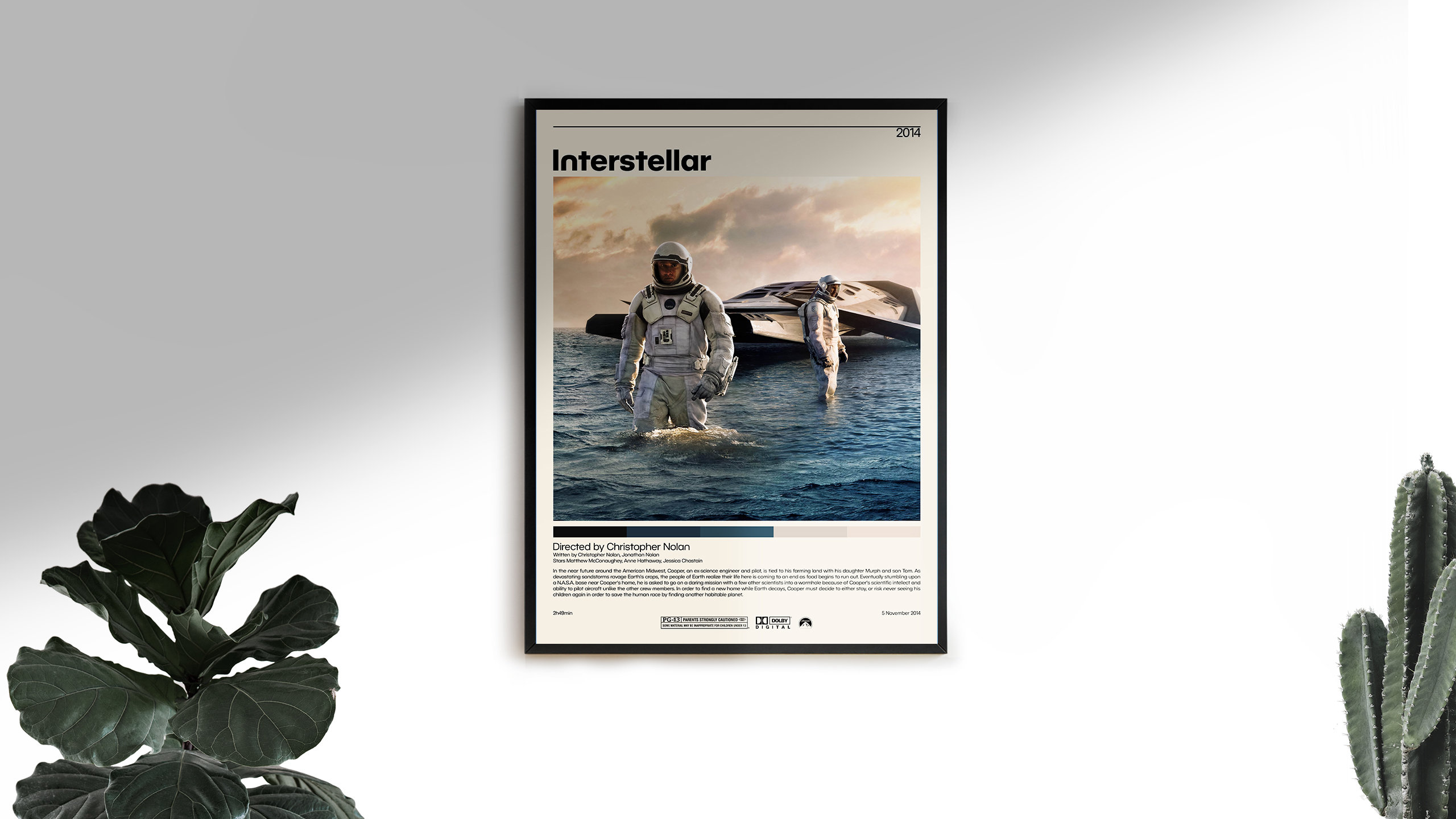 Interstellar Movie Poster | Christopher Nolan Minimalist Movie Poster ...