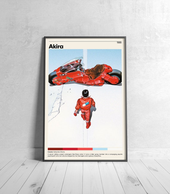 Akira Poster Akira Room Decoration Akira Neo Tokyo Poster Kaneda Poster ...