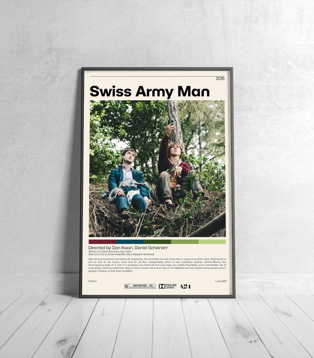 Swiss Army Man Movie Poster Swiss Army Man, Minimalist Movie Poster ...