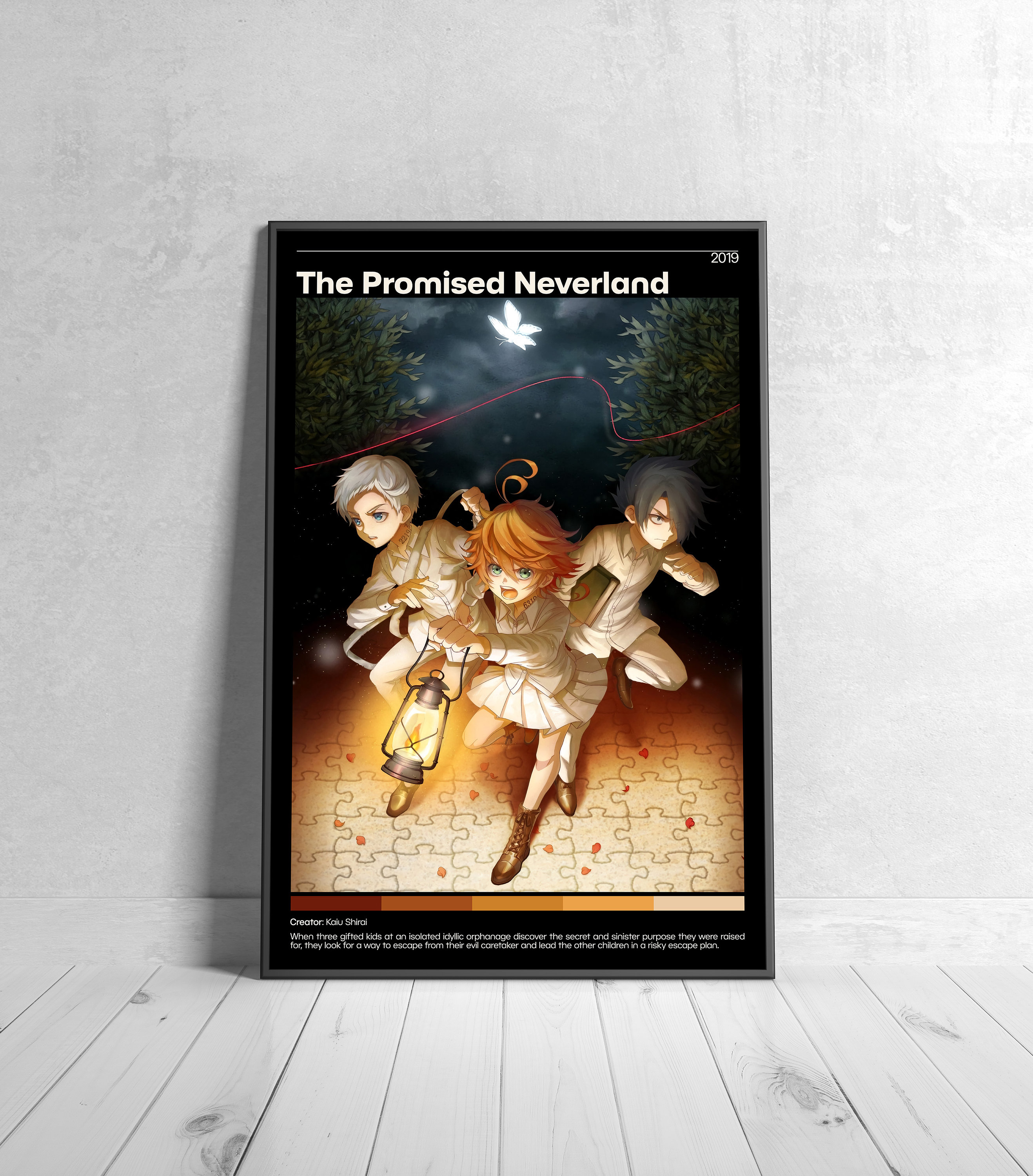 Vintage Retro Art Print Wall Art Decor The Promised Neverland Poster ...