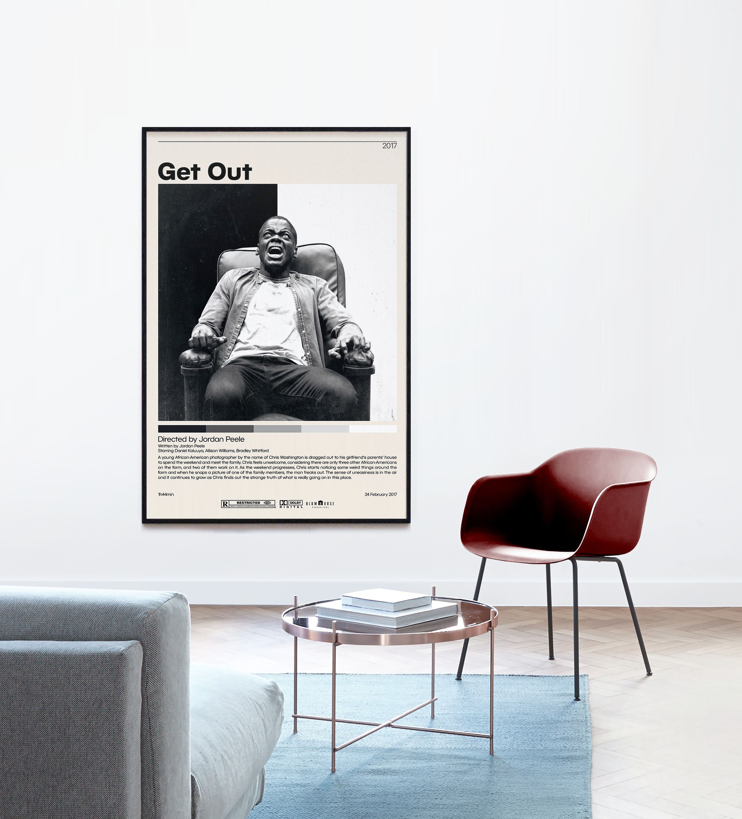 Get Out Jordan Peele Minimalist Movie Poster Vintage Retro - Etsy