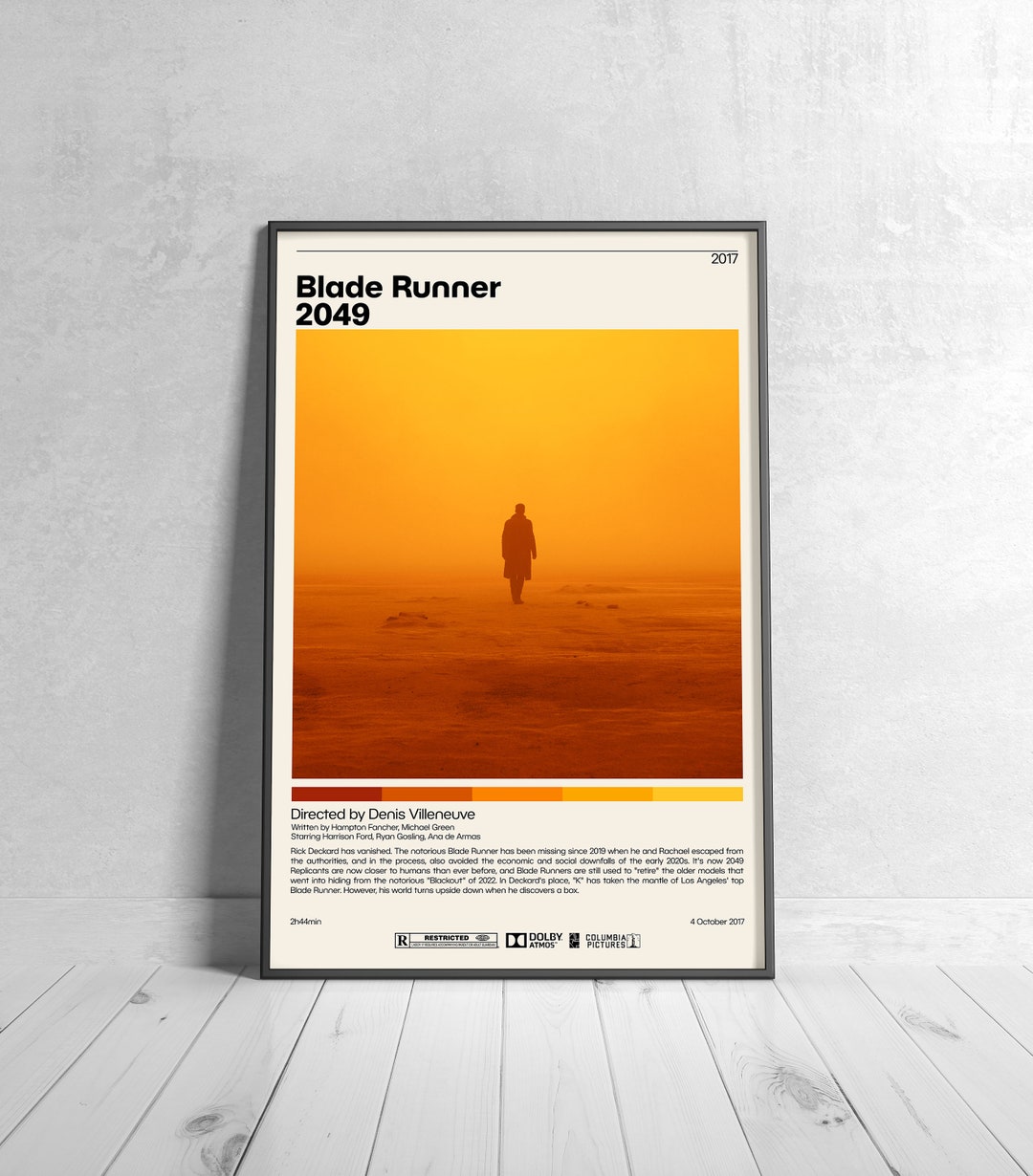 Blade Runner 2049 Poster | Denis Villeneuve, Minimalist Movie Poster ...
