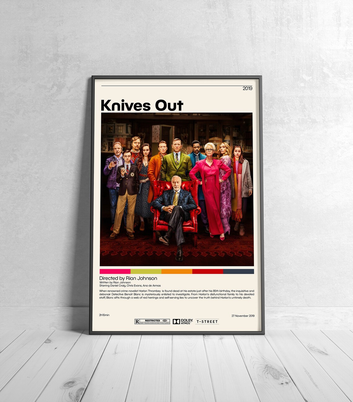 Knives Out Poster Rian Johnson Minimalist Movie Poster - Etsy
