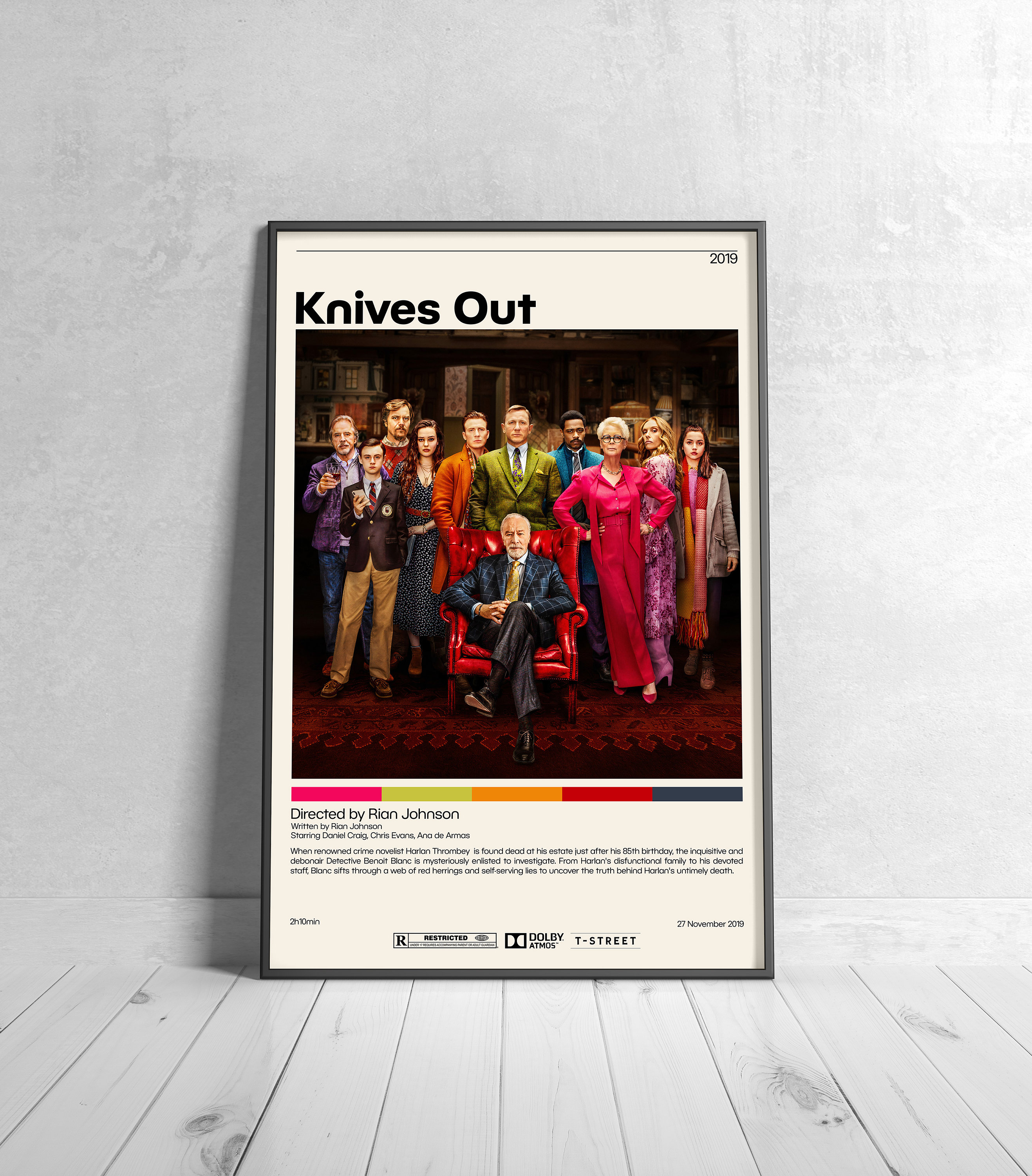 Knives Out Poster Rian Johnson Minimalist Movie Poster - Etsy