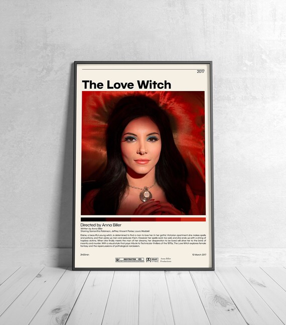 The Love Witch Anna Biller Minimalist Movie Poster Vintage Etsy