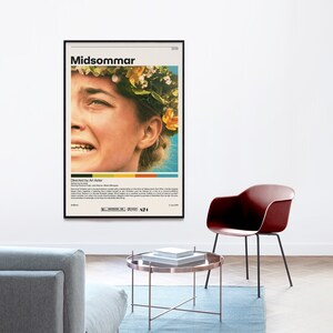 Midsommar Poster | Ari Aster Minimalist Movie Poster, Vintage Retro Art ...