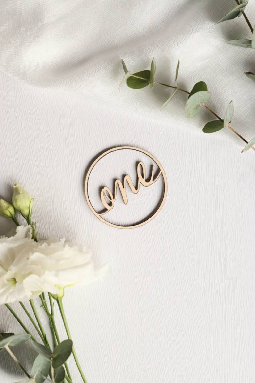 Cake Topper "one" Made of Wood; Balsa Wood - Etsy