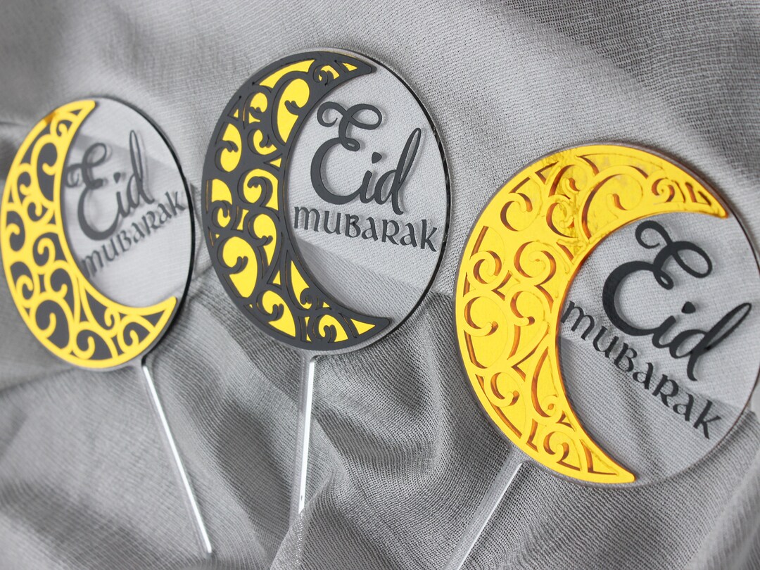 Cake-topper EID MUBARAK; Acrylic; Pie Attachment; Holiday; Decoration ...