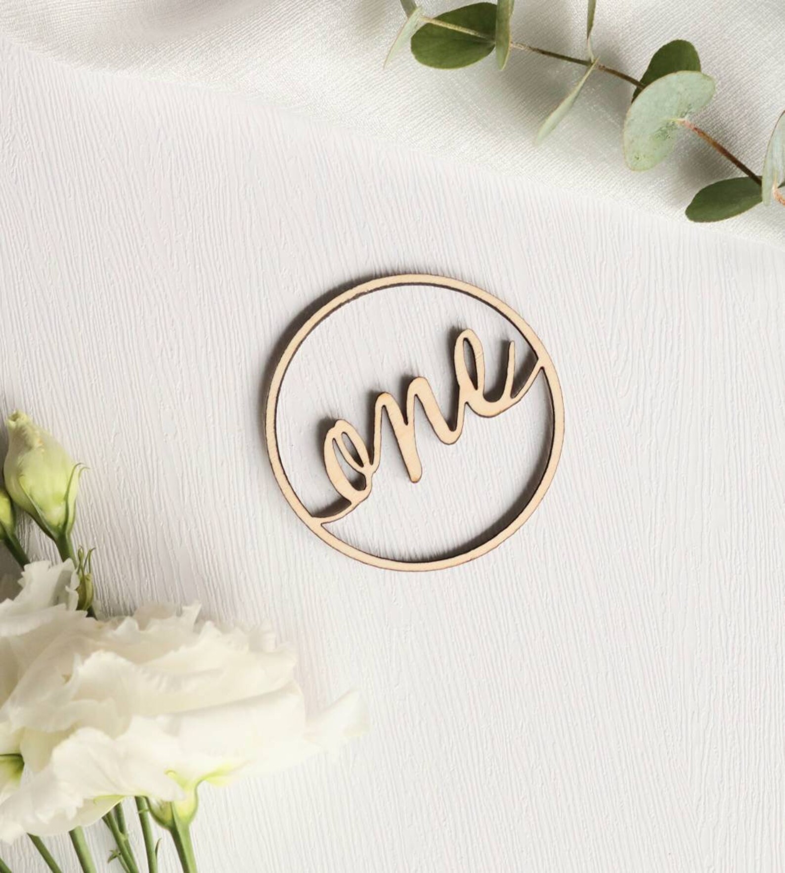 Cake Topper "one" Made of Wood; Balsa Wood - Etsy