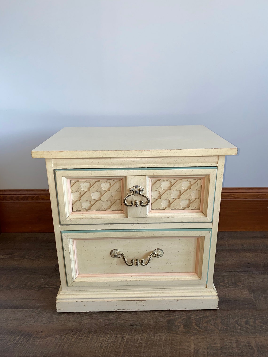 DIXIE 2 Drawer Night Stand PAIR - Etsy