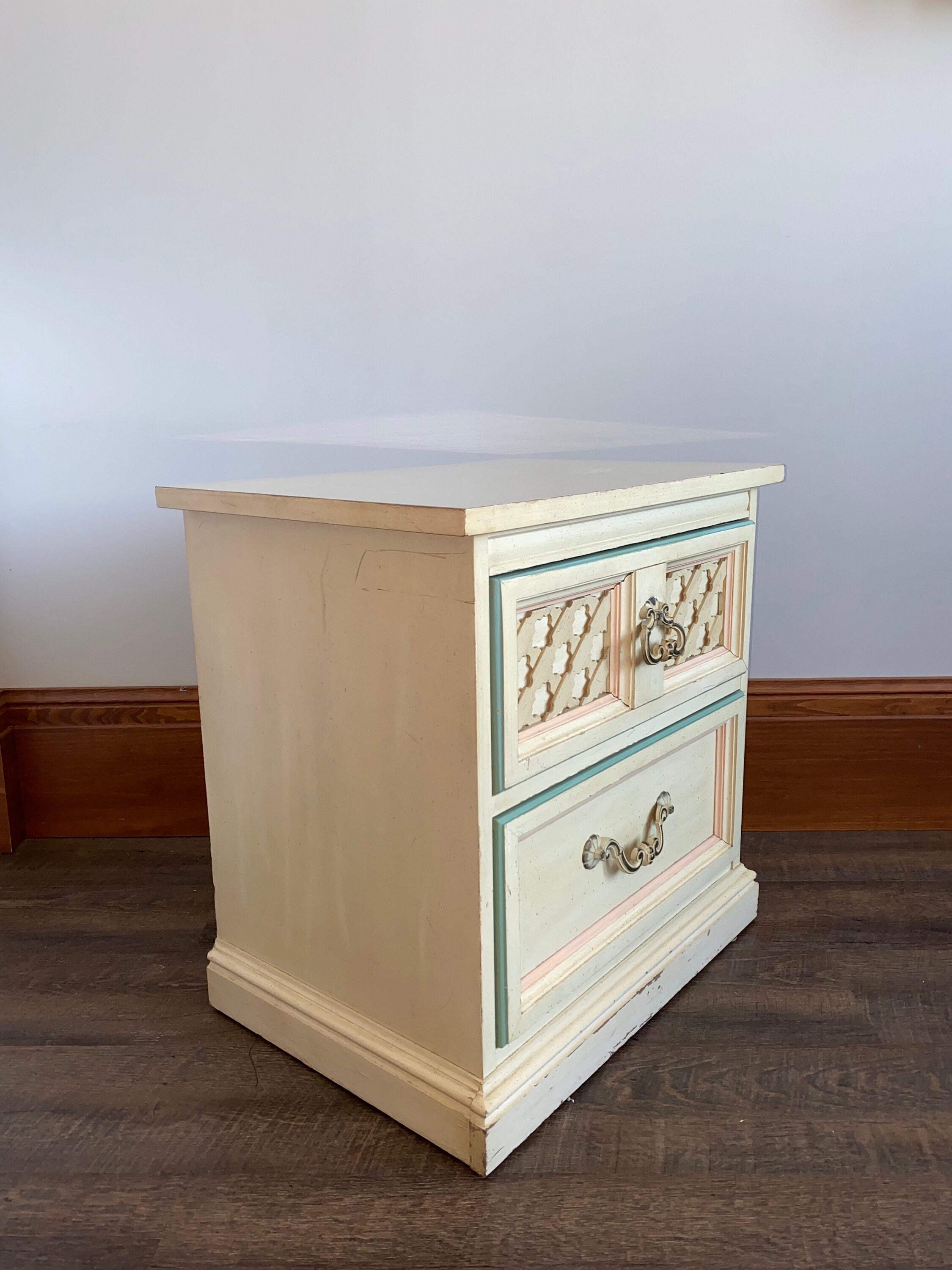DIXIE 2 Drawer Night Stand PAIR - Etsy