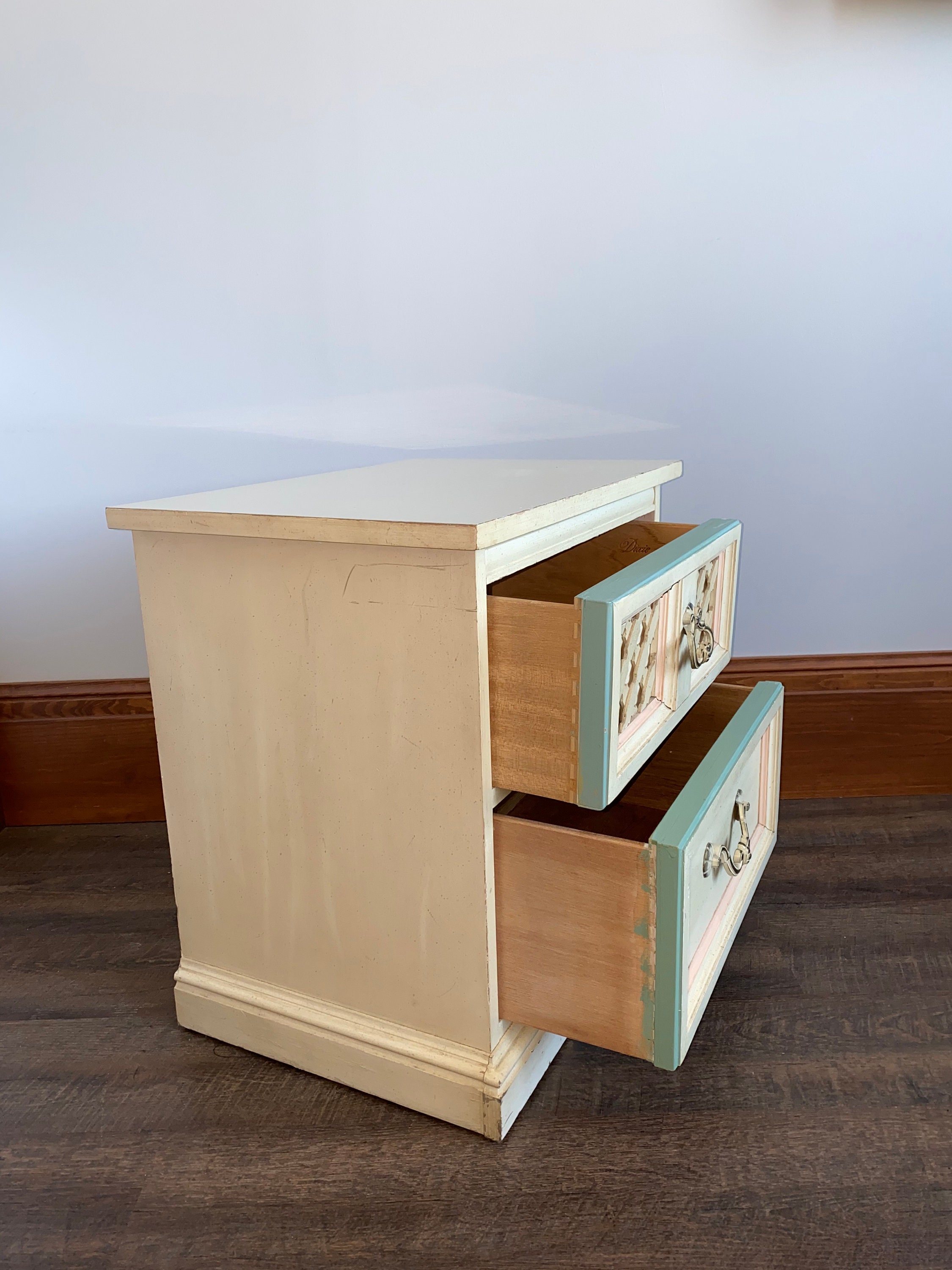 DIXIE 2 Drawer Night Stand PAIR - Etsy