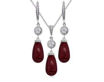 Red Wine Necklace - Etsy