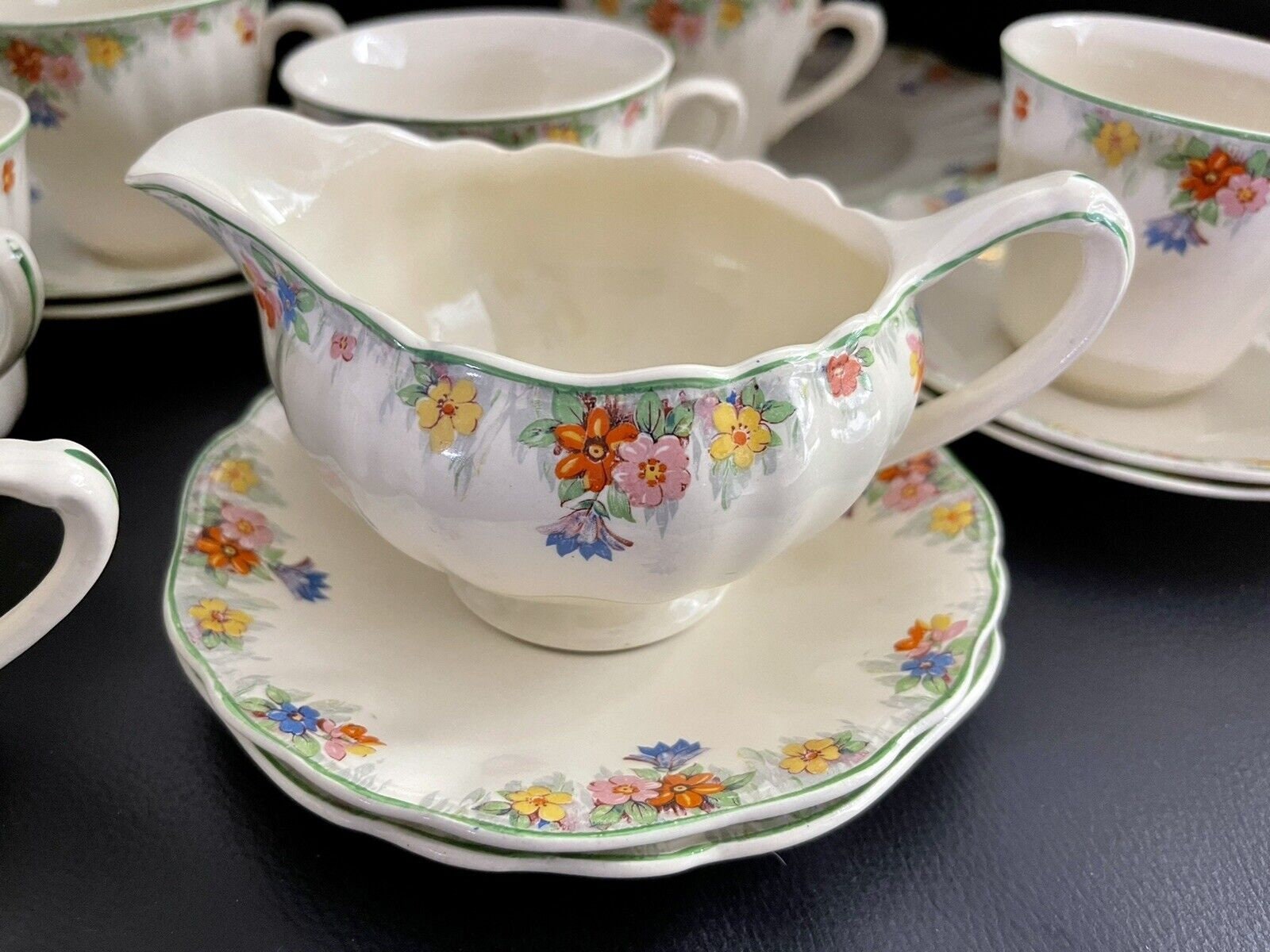 Meakin Jacobean Tea Set With Large 3-tiered Cake Stand - Etsy Australia