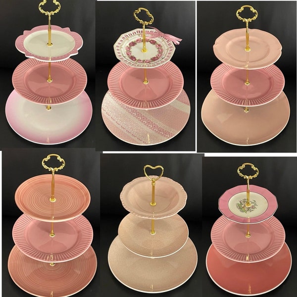 3 Tier Cake Stand - Etsy UK