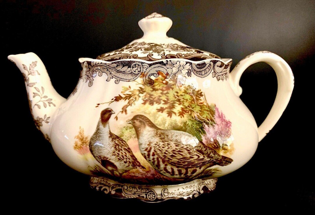 Royal Worcester Palissy Games Series Pheasants Teapot, England, VGC - Etsy
