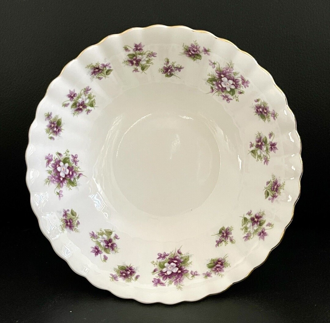 Royal Albert Sweet Violets Cereal Bowl, England, 1st Quality - Etsy