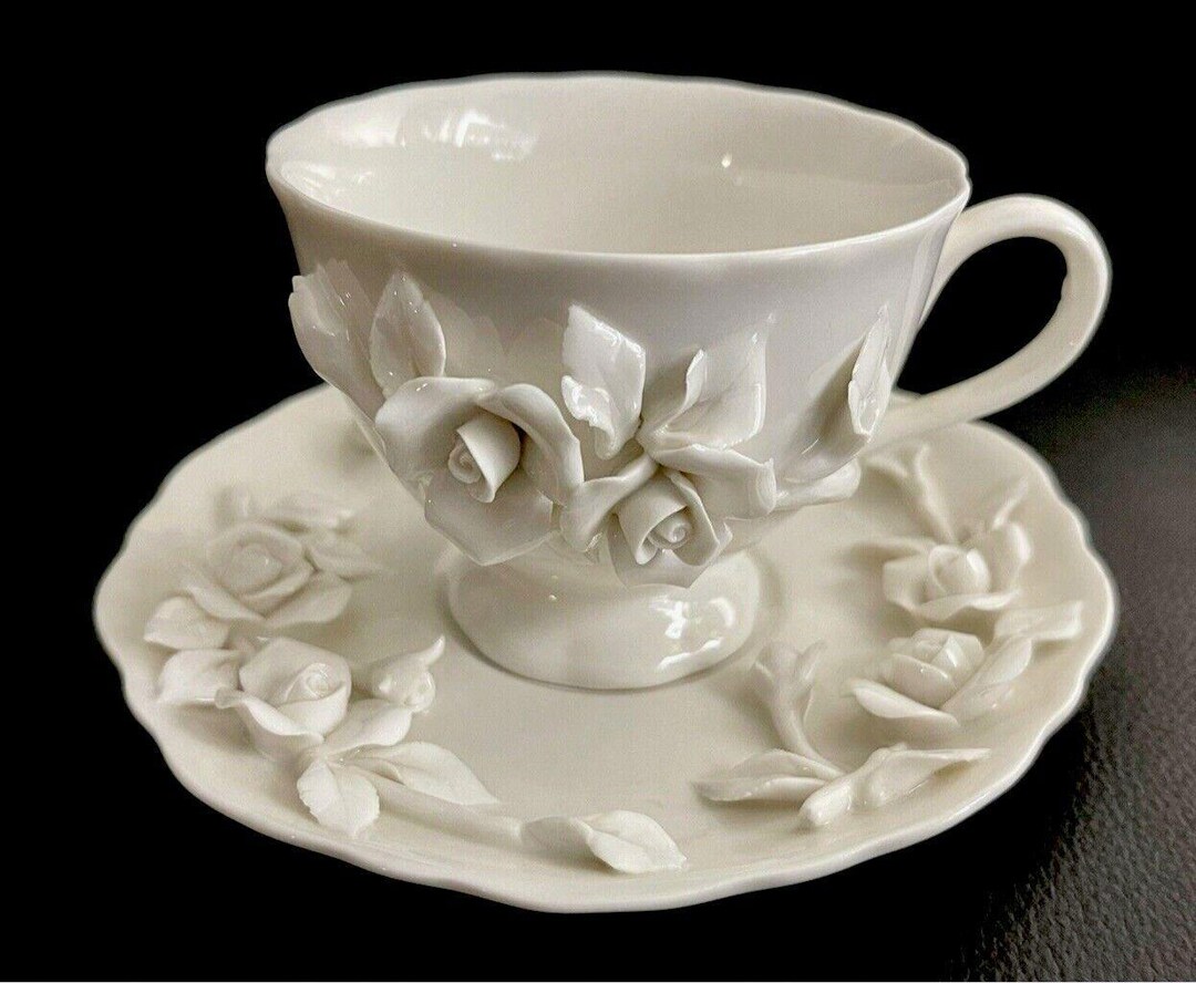 Gorgeous Robert Gordon Rambling Rose Floral Sprays Tea Cup & Saucer ...