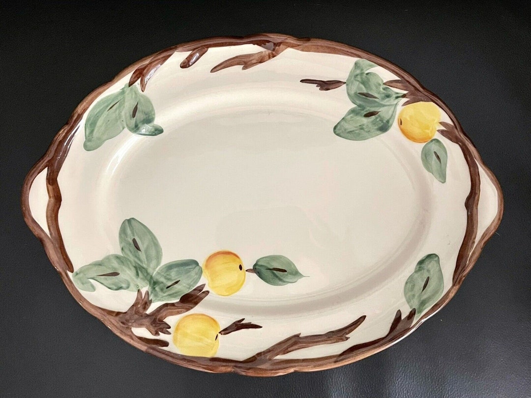 Franciscan Fruit Pattern Platter, Hand Decorated, Staffordshire England ...