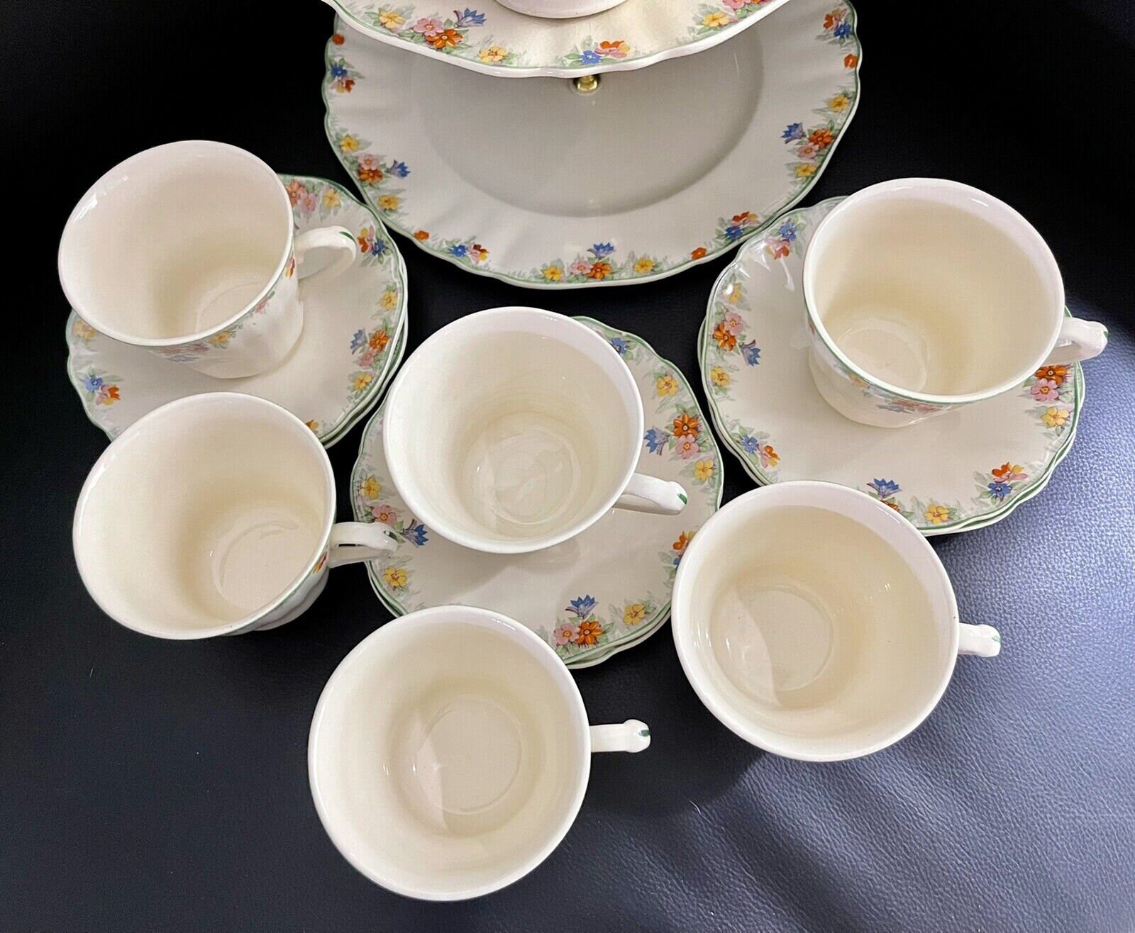 Meakin Jacobean Tea Set With Large 3-tiered Cake Stand - Etsy Australia