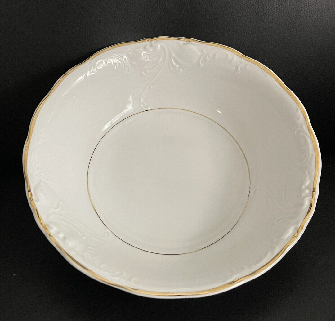 Vintage Harbro Wawel Gold Rimmed Serving Bowl, Made in Poland - Etsy