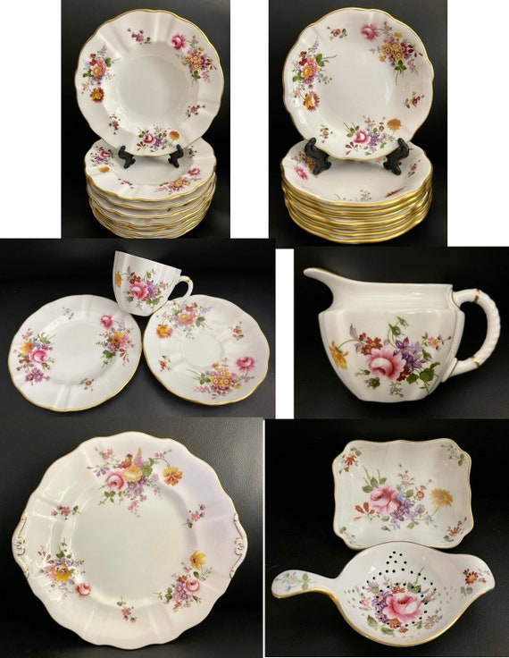 Vintage Royal Crown Derby Posies Tea and Dinner Serving Items - Etsy