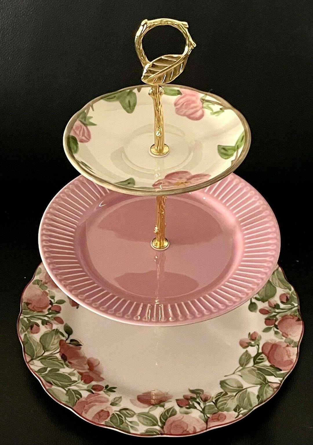 Stunning Nikko Precious Ikea Franciscan Mismatched Large 3-tiered Cake ...