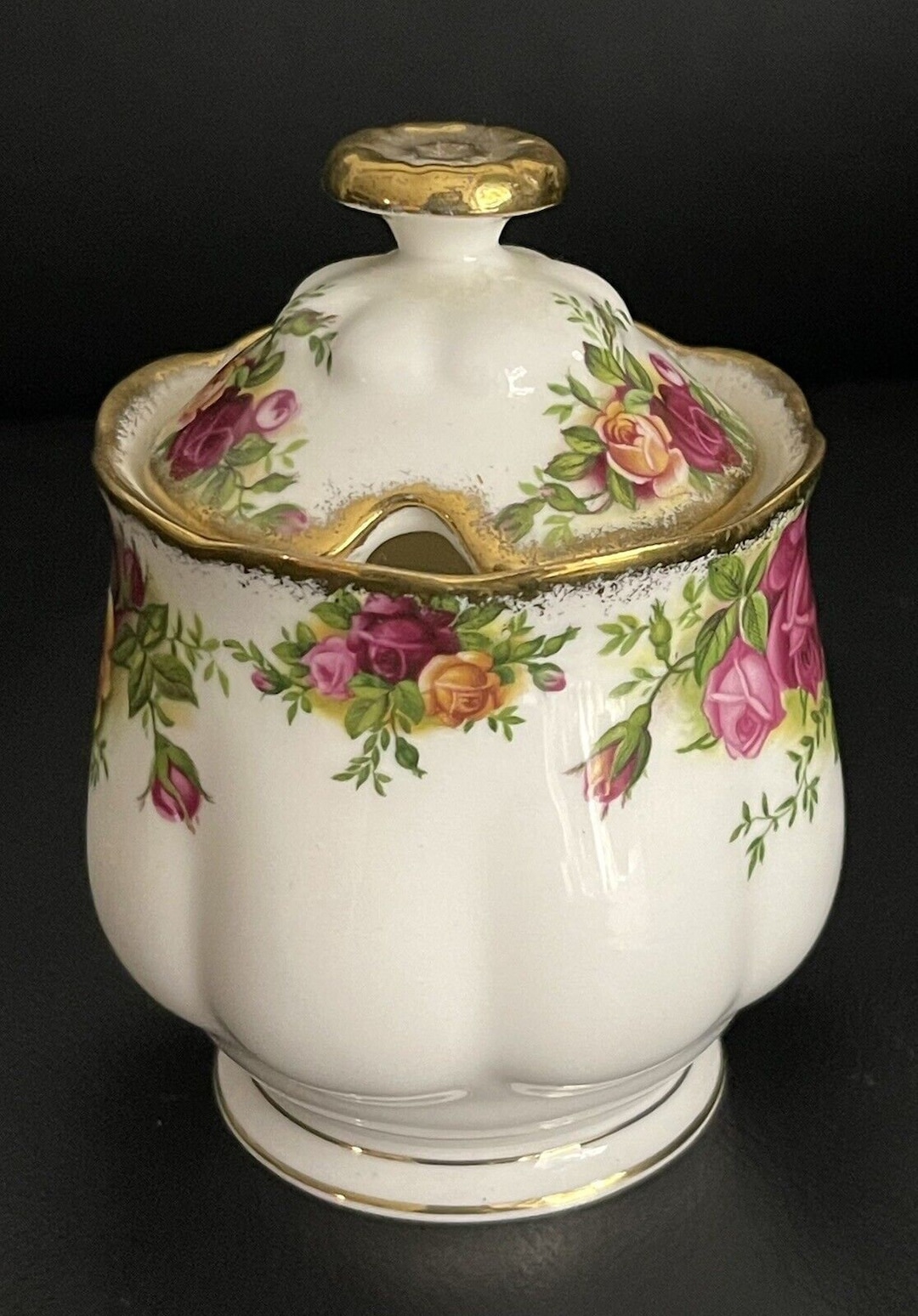 Royal Albert Old Country Roses Jam Pot Pot England - Etsy