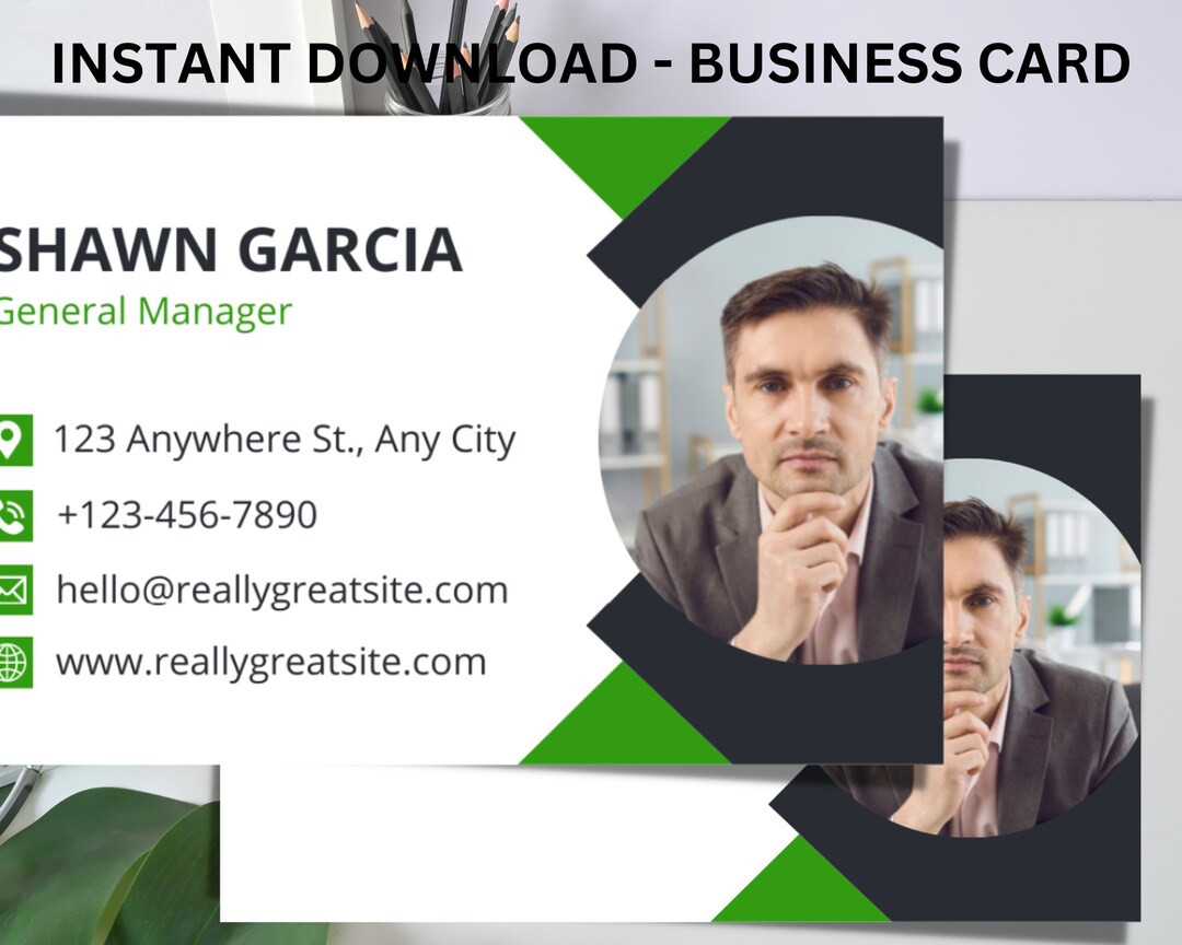 Editable Cooperate Business Cards Business Card Template - Etsy