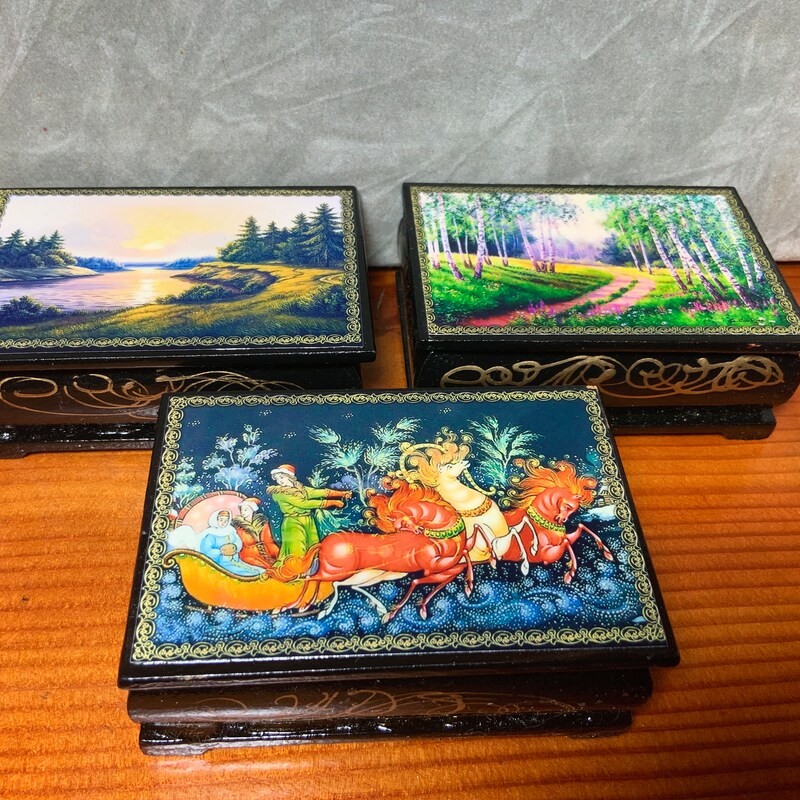 Lacquer Trinket Box - Etsy