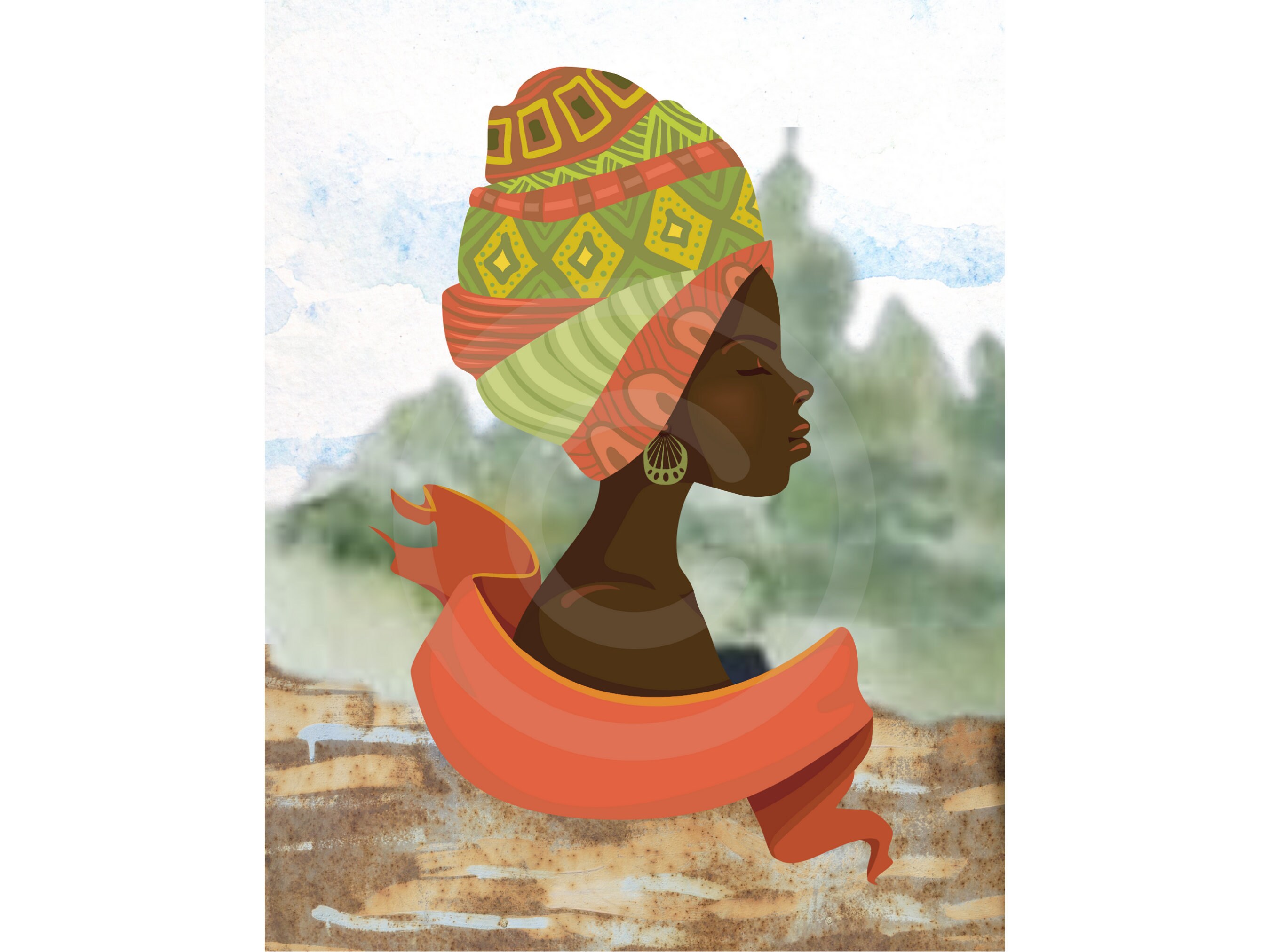 Digital Print Wall Art: nubian Queen SVG and Png File Formats NO ...