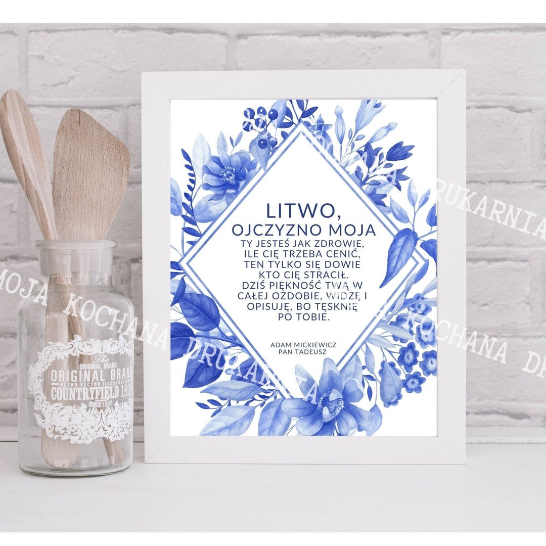 In Polish, Famous Polish Poem, Litwo Ojczyzno Moja, Adam Mickiewicz ...