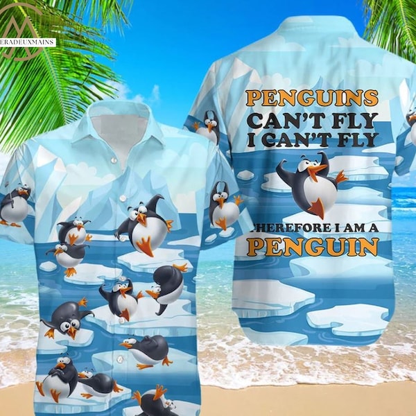 Penguin Hawaiian Shirt - Etsy