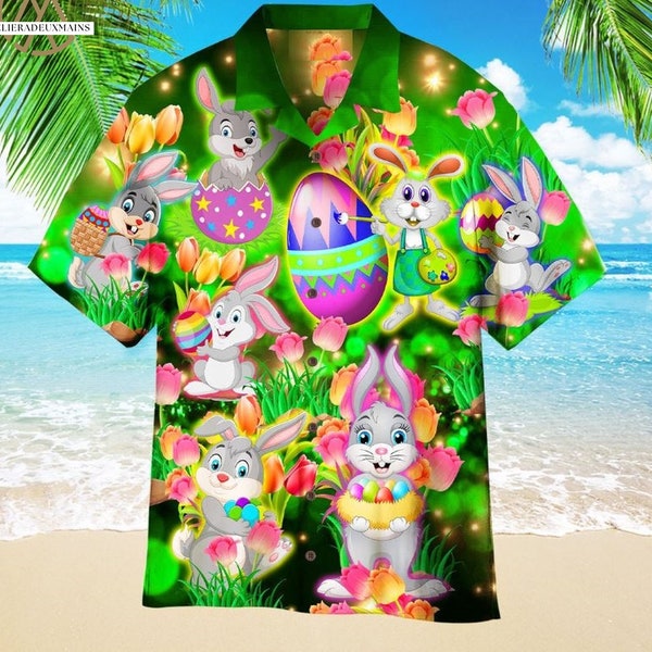 Hawaiian Bunny Shirt - Etsy