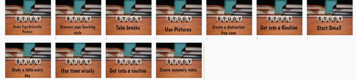 Study Tips Posters - Etsy