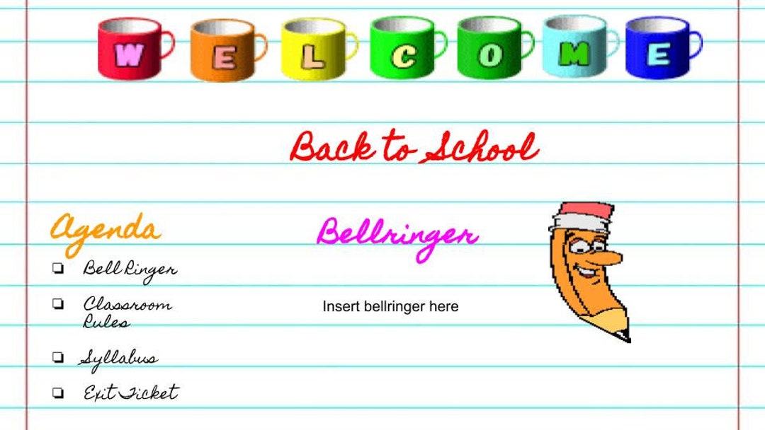 Editable Classroom Slide Template - Etsy