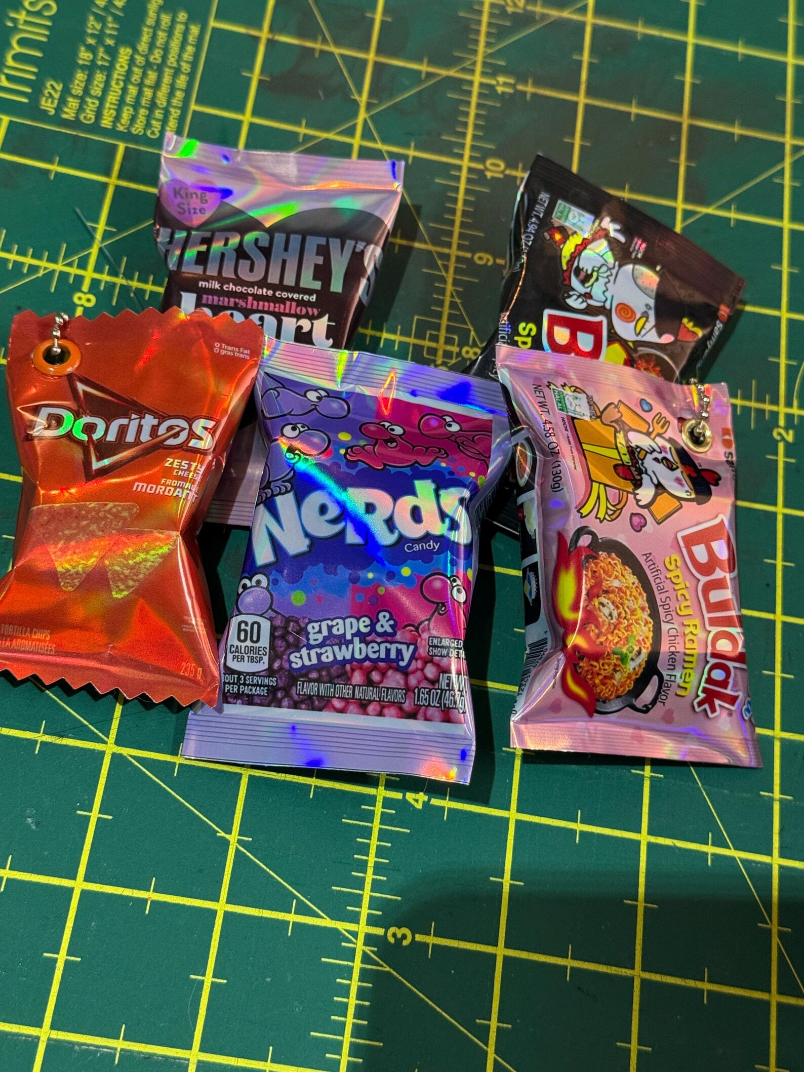 Mini Snack Packet Keychain| Food Lover Gift| Fun Accesories| Bg Charm ...