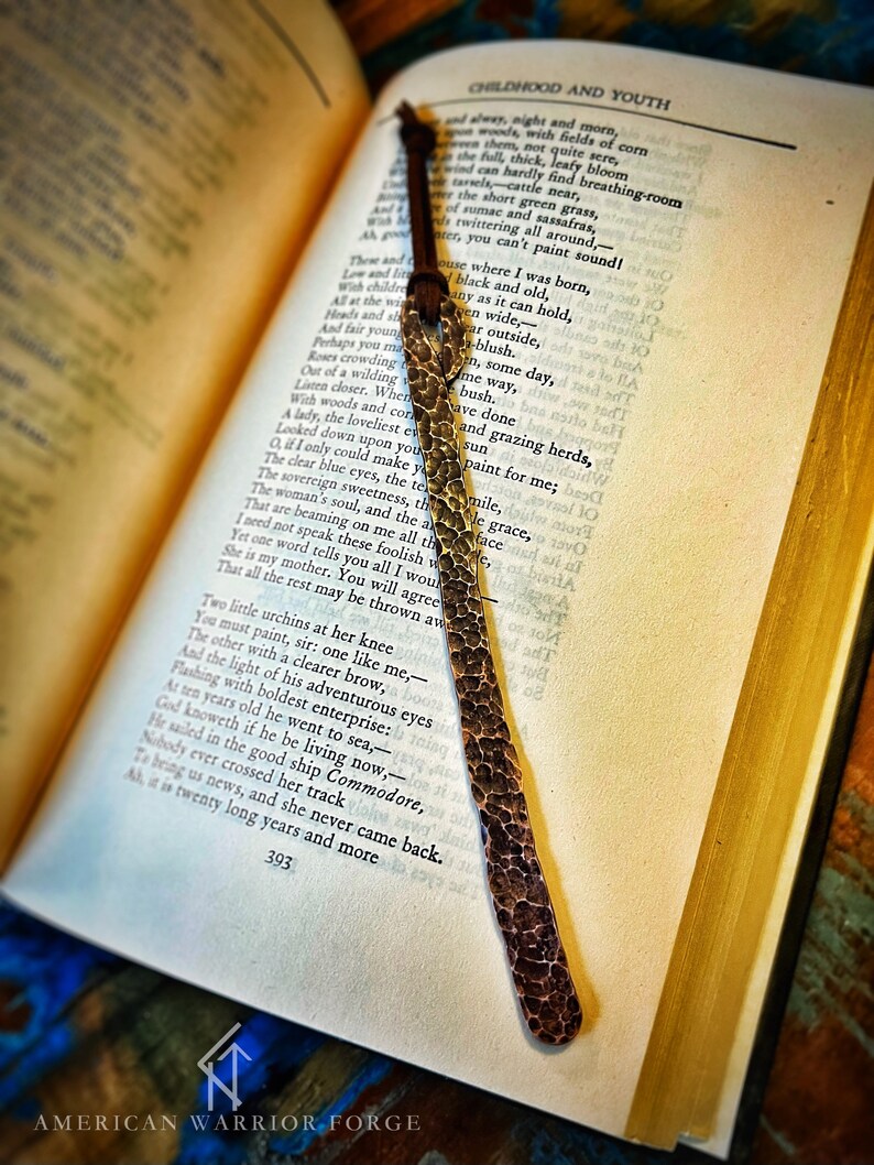 Copper Bookmark - Hand Forged - Etsy