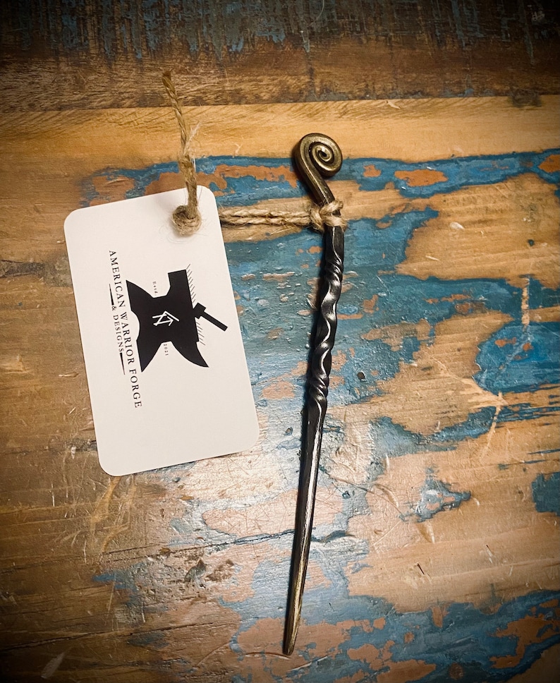 Hand Forged Hair Pin - Etsy