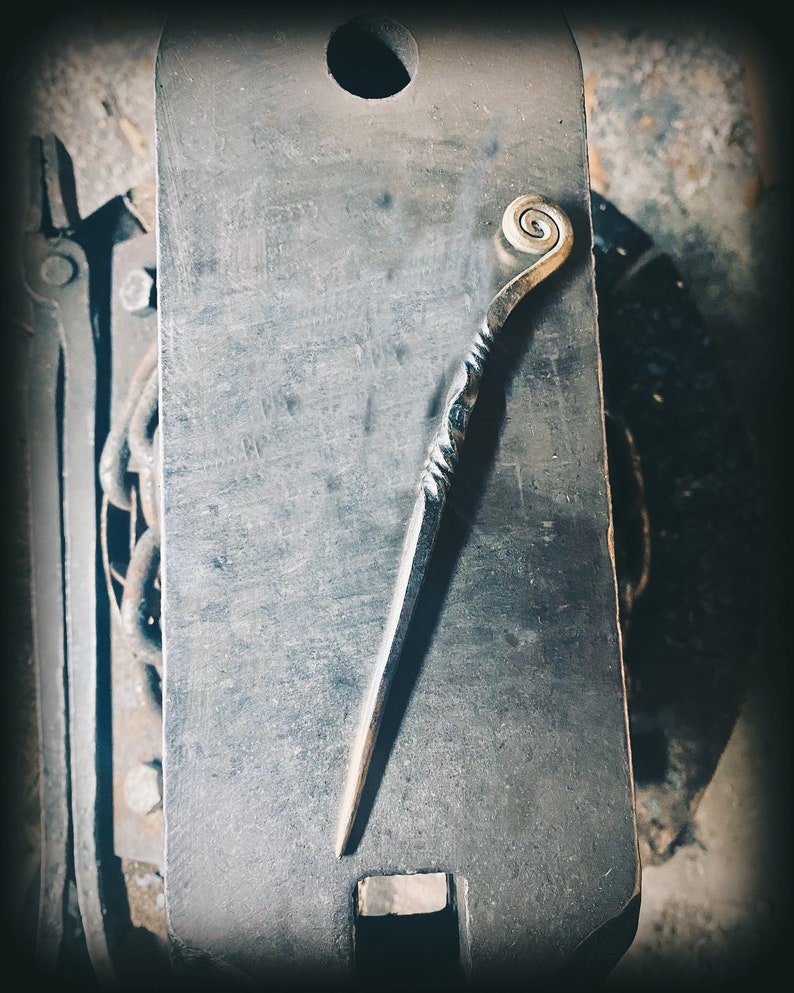 Hand Forged Hair Pin - Etsy