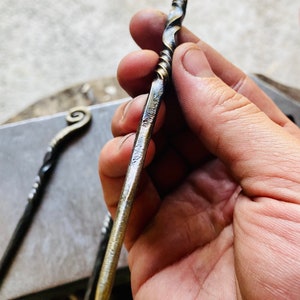 Hand Forged Hair Pin - Etsy