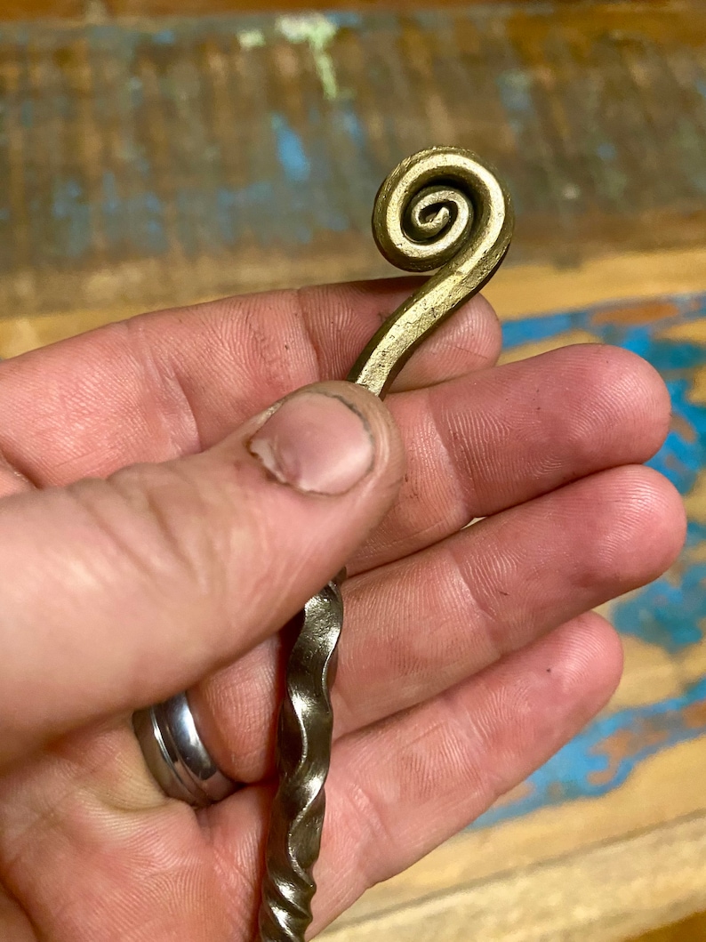 Hand Forged Hair Pin - Etsy