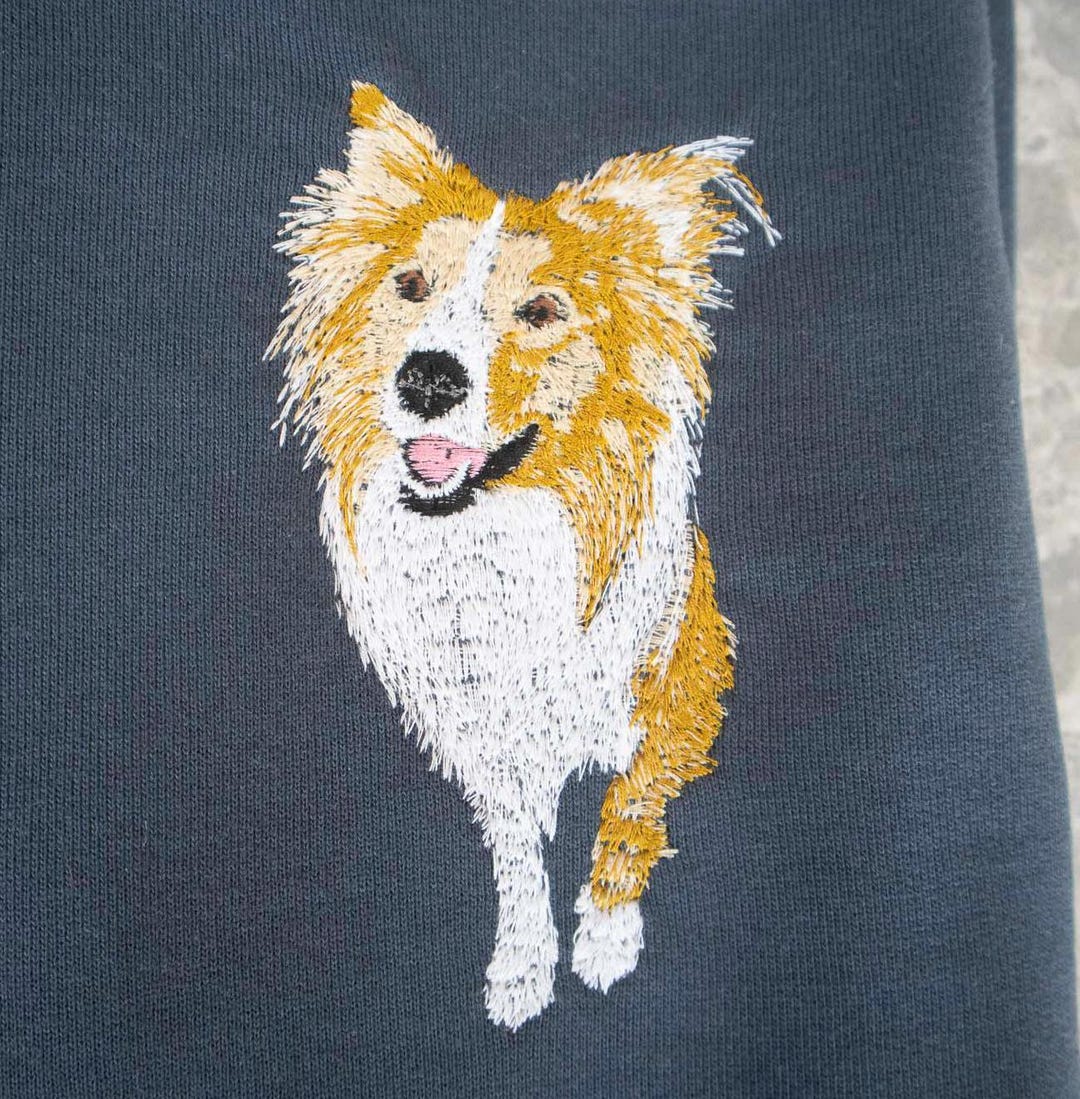 Sheepdog Machine Embroidery Design, Border Collie, Shepherd Dog Ginger ...