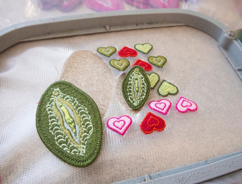 Feminist Vulva Patch Design, Pro-choice Machine Embroidery - Etsy