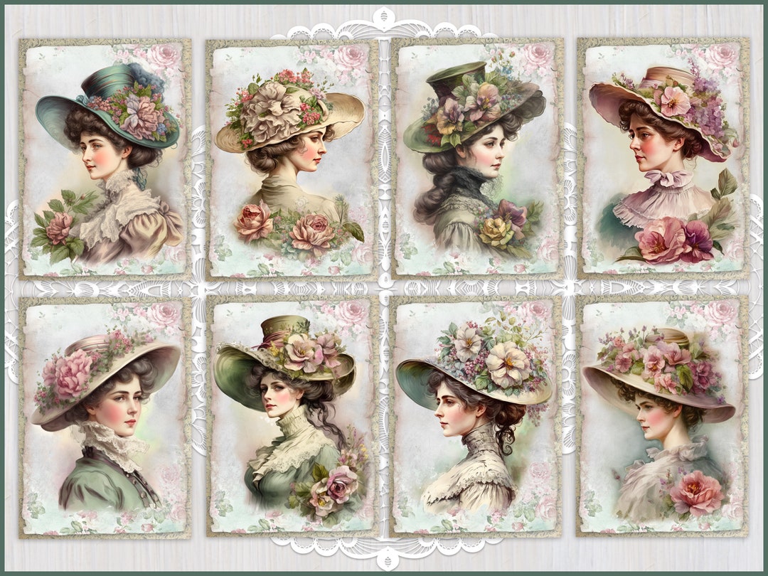 Vintage Style, Victorian Women, Atc Cards, Tags, Scrapbook Supplies ...
