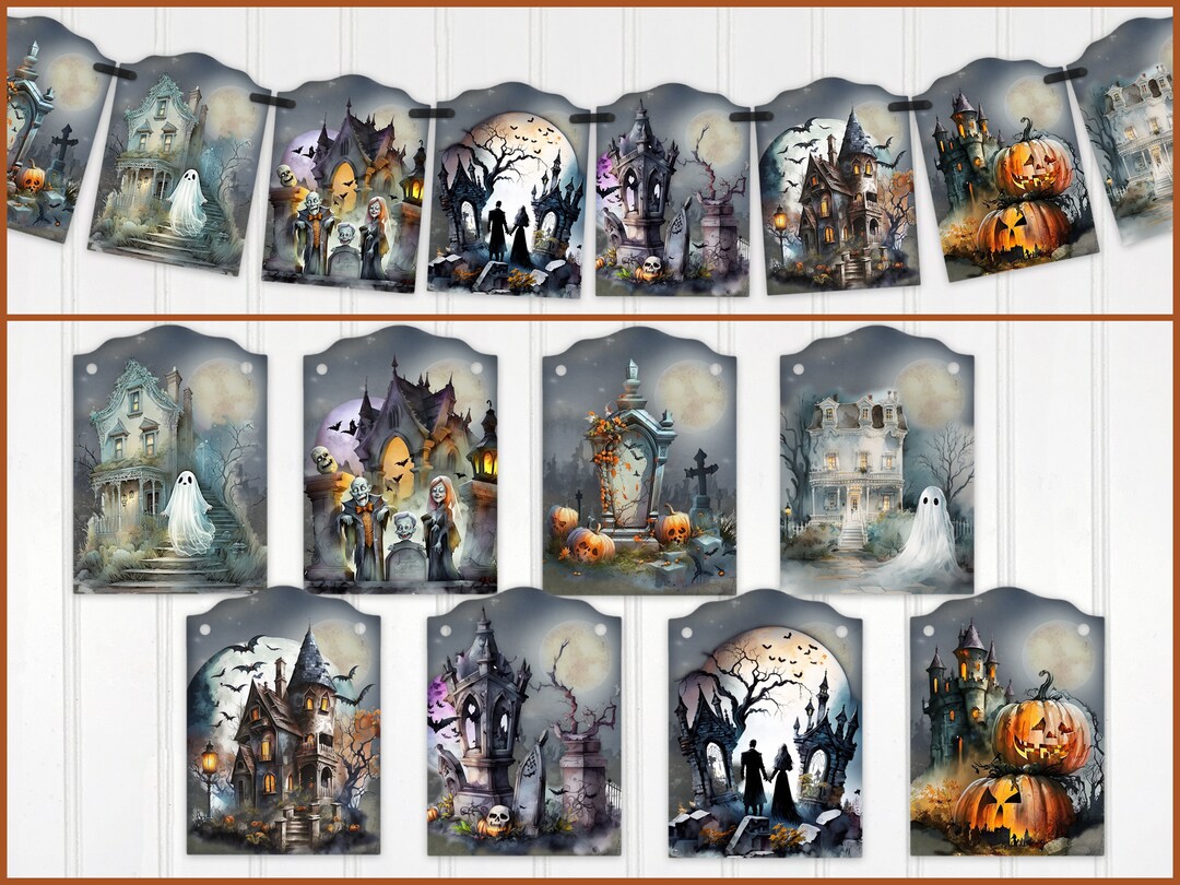 Halloween Banner, Halloween Party Decor, Halloween Bunting, Halloween ...
