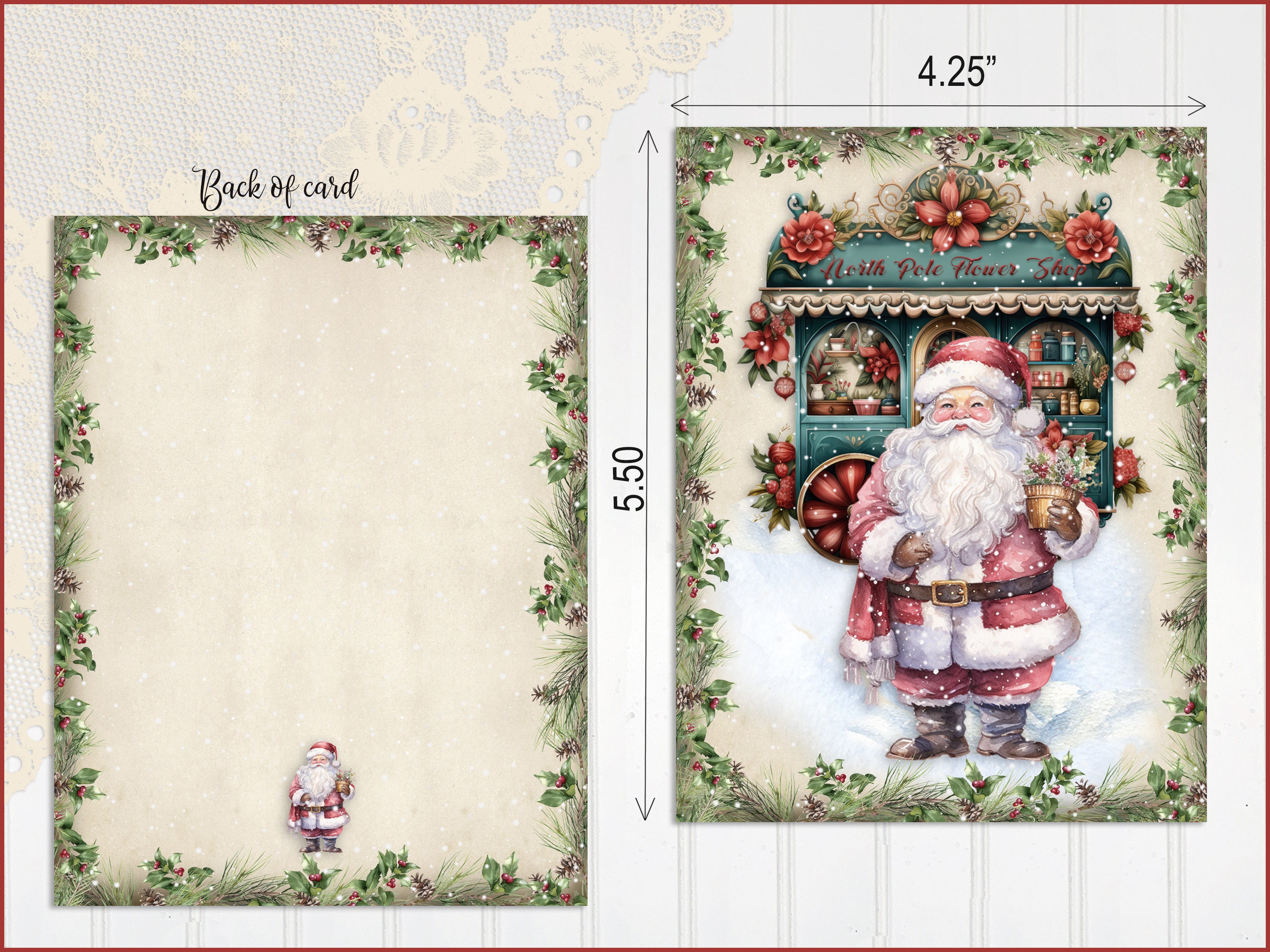 Christmas Cards, Note Cards, Greeting Cards, Greeting Card Set of 8 ...