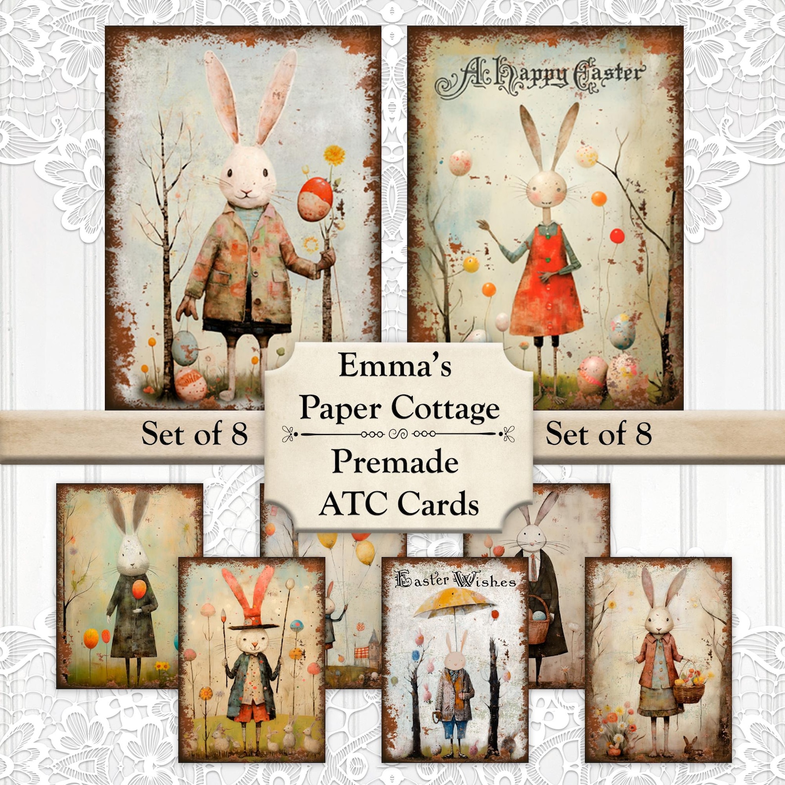 Primitive Style, Easter, Atc Cards, Tags, Scrapbook Supplies, Junk ...