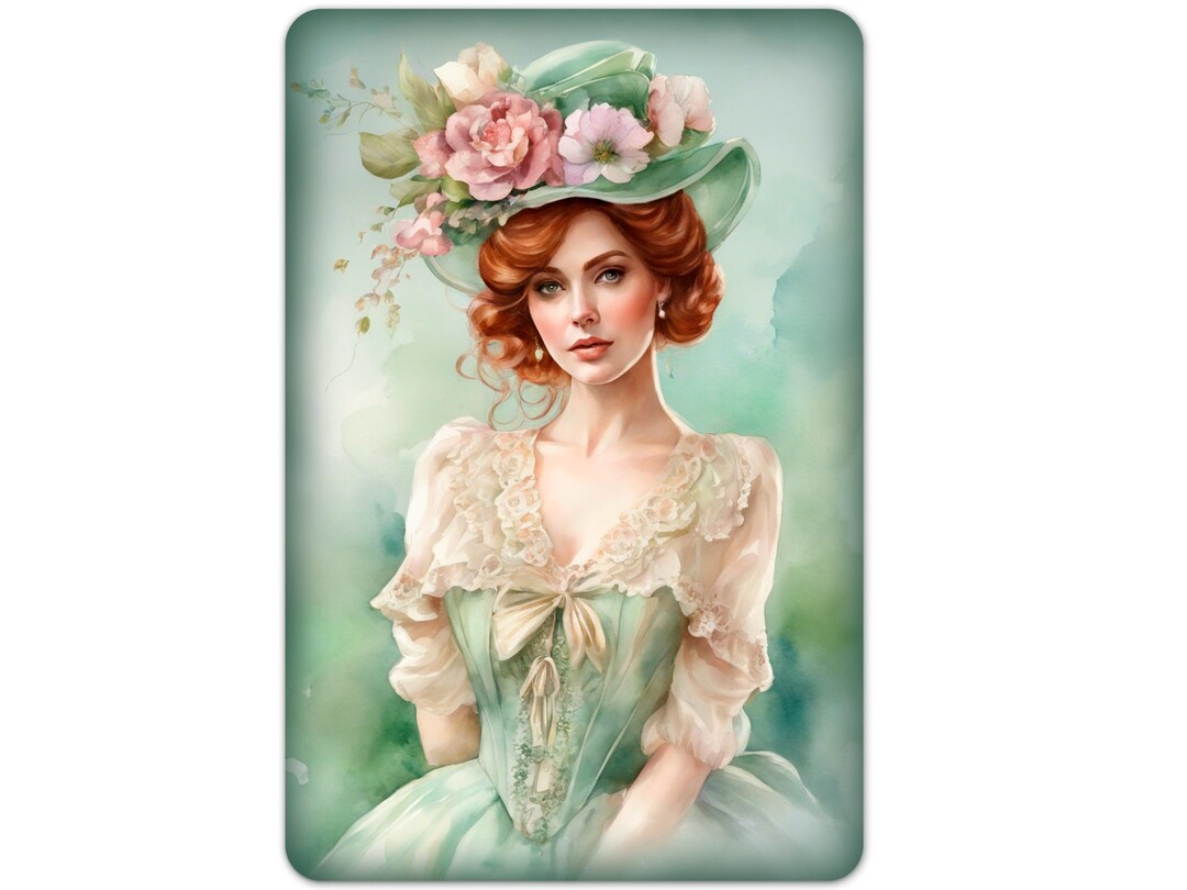 Vintage Style Sign, Victorian Woman, Shabby Chic Sign, Metal Sign ...